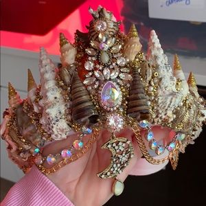 Accessories | Large Mermaid Crown By Chelseas Flower Crowns | Poshmark